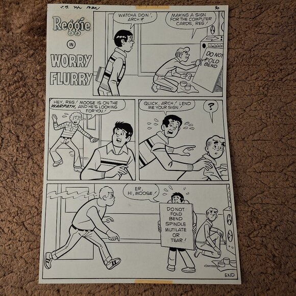 Archies Comics | Art | Original Archie Comics Strip Joke Book 242 ...